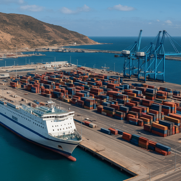 Port Tanger Med - Maroko - Przemysłowcy